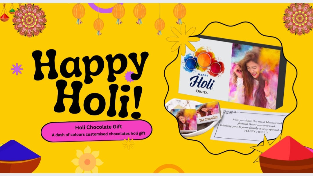 Send Personalized Chocolate Gift Boxes for Holi | Order Now!