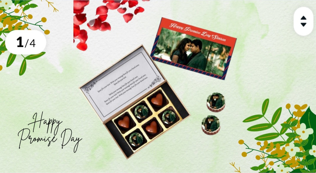 Promise Day Chocolate Gift | Personalized Chocolate Boxes – Choco ManualART