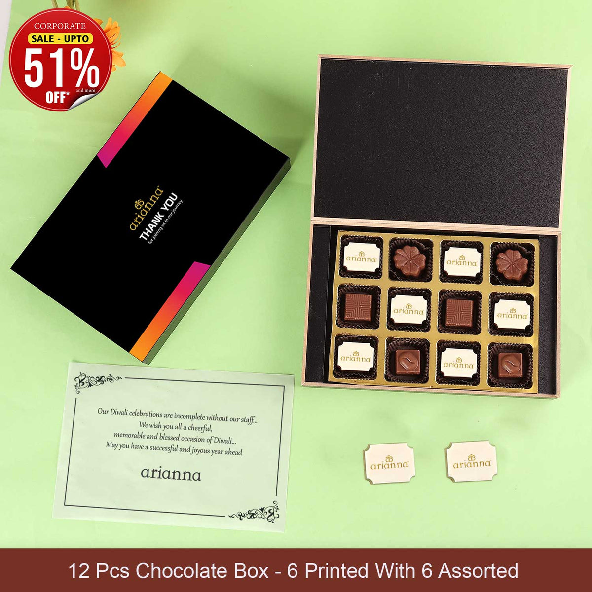 Branded Brand Printed on Chocolates for Corporate Chocolate Gifts ...