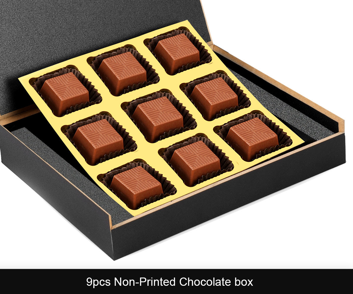 Black modern box of chocolates corporate diwali gift – Choco ManualART