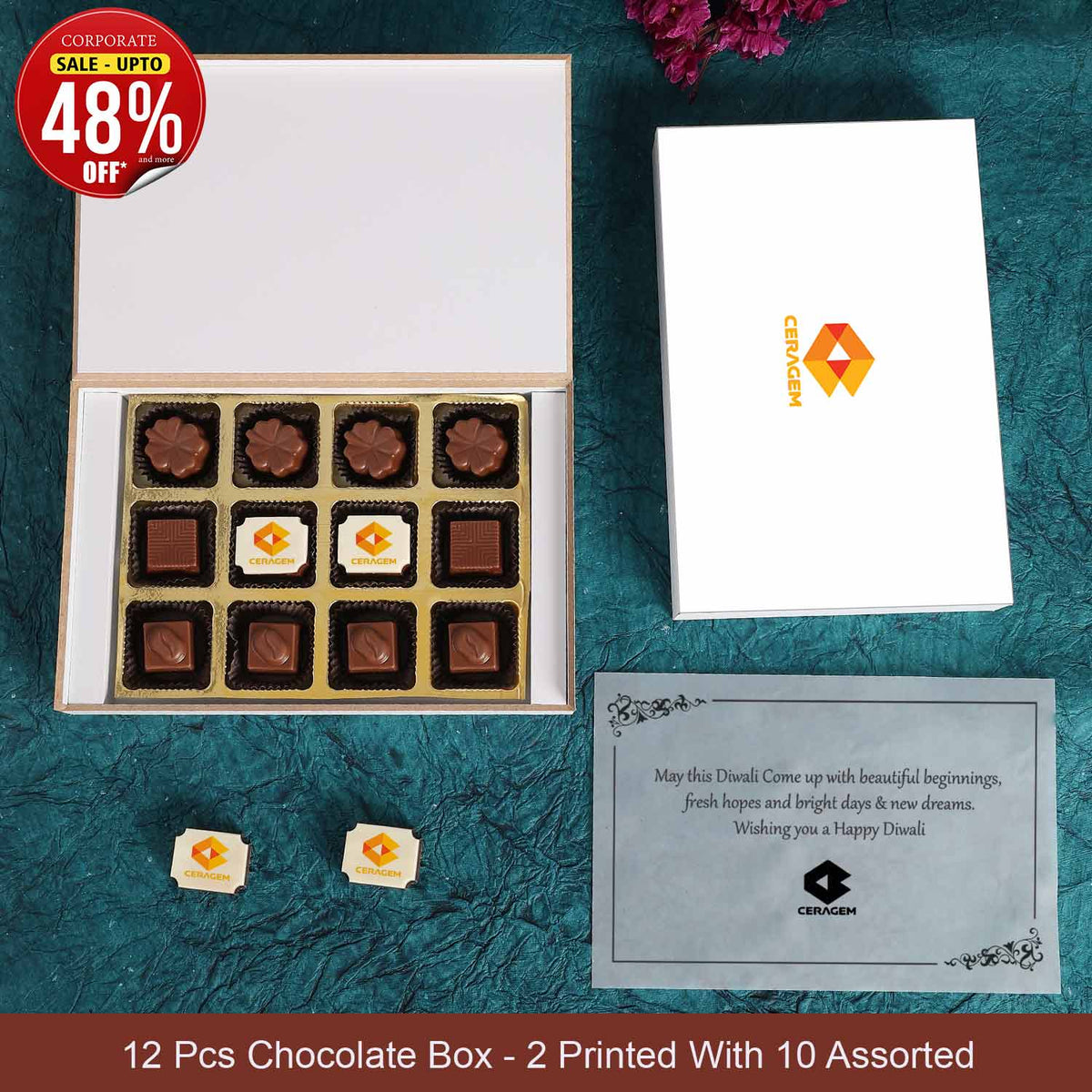 Stunning Corporate Brand logo Printed Chocolate Gifts – Choco ManualART