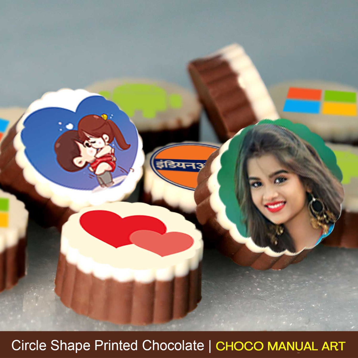 Personalized Kiss Day chocolate gift with photo/name printed – Choco ...