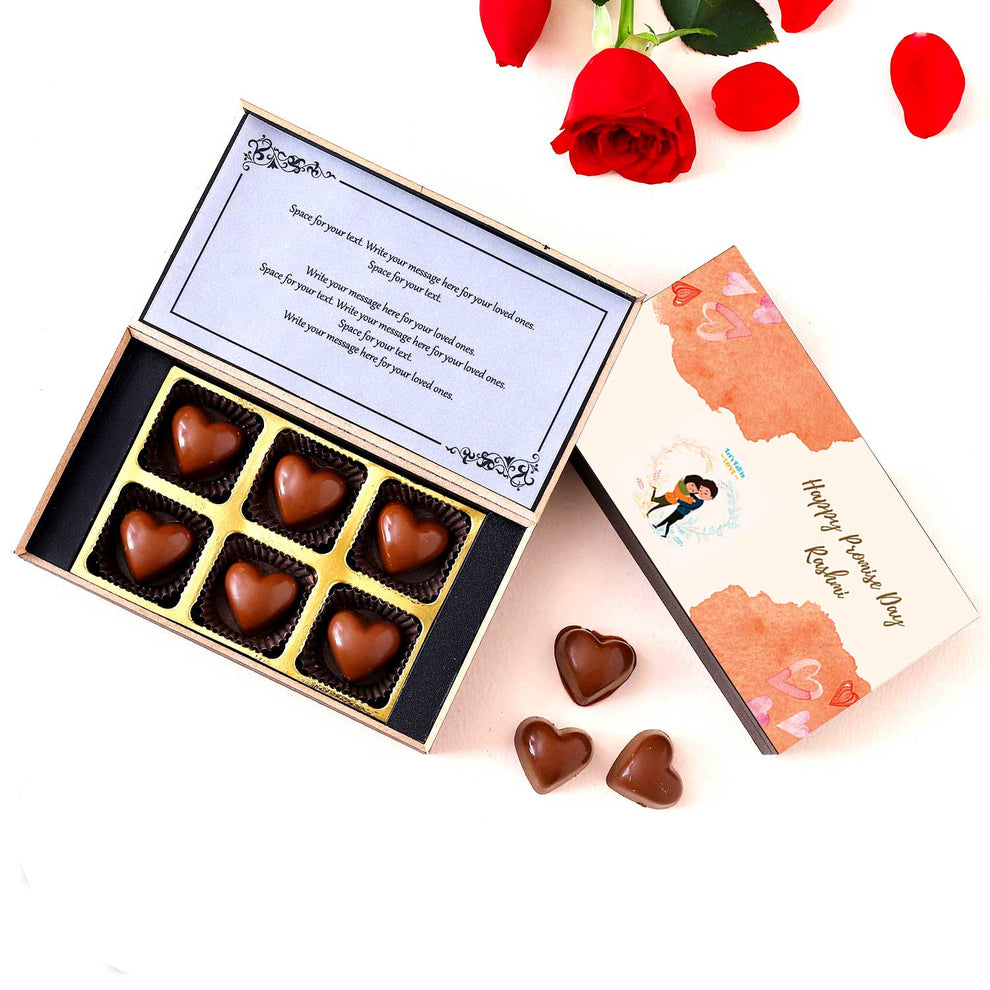 Promise Day Heart Shape chocolates Special gift – Choco ManualART